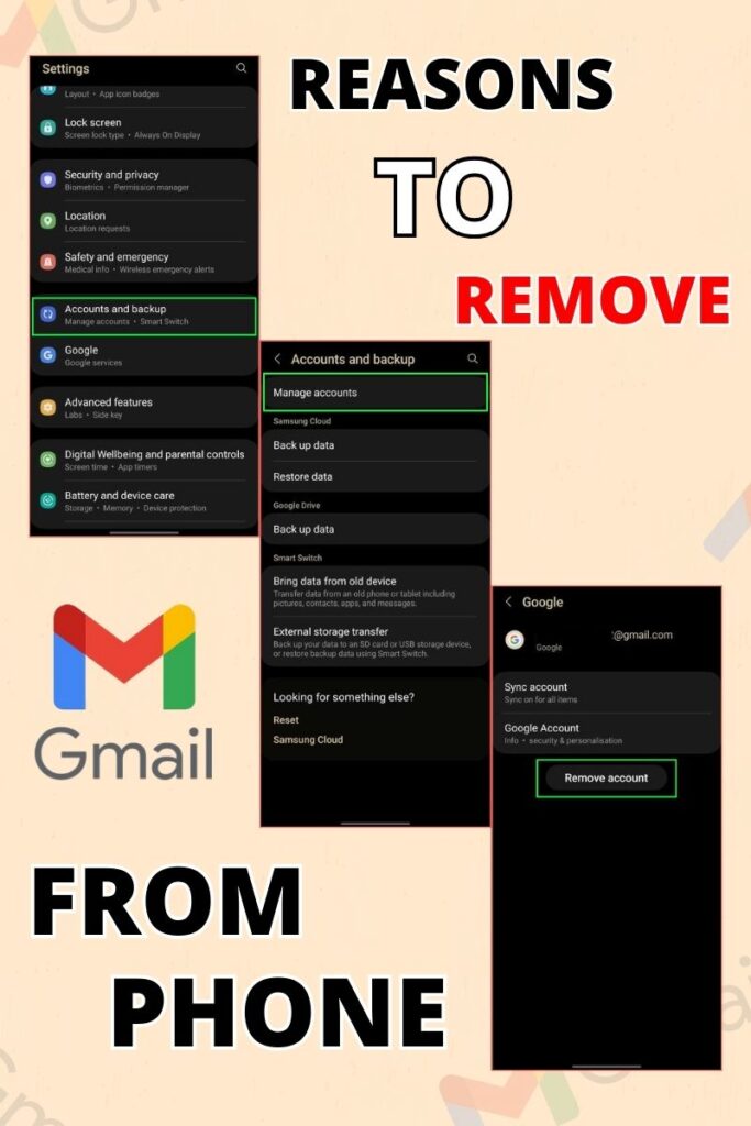 How To Remove Gmail Account From Phone Unlock Today